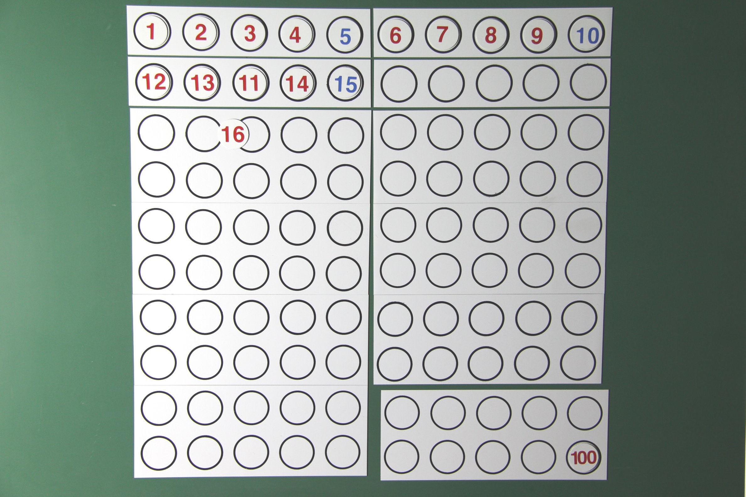 Lehrmittel Hunderter-Komplettsatz Hunderterfeld Hundertertafel